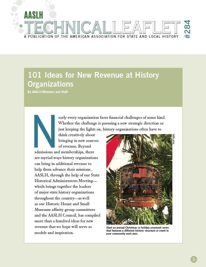 AASLH Learning: Technical Leaflets