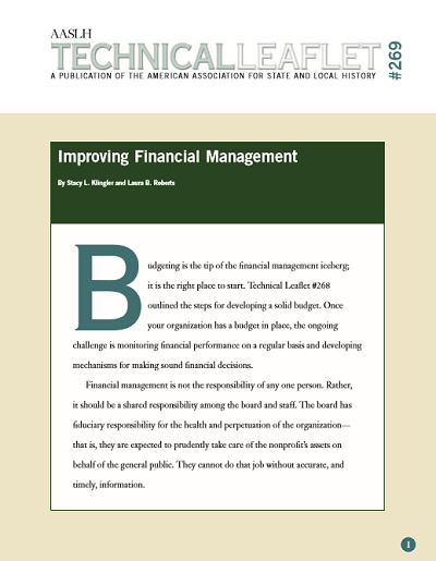 AASLH Learning: Technical Leaflets