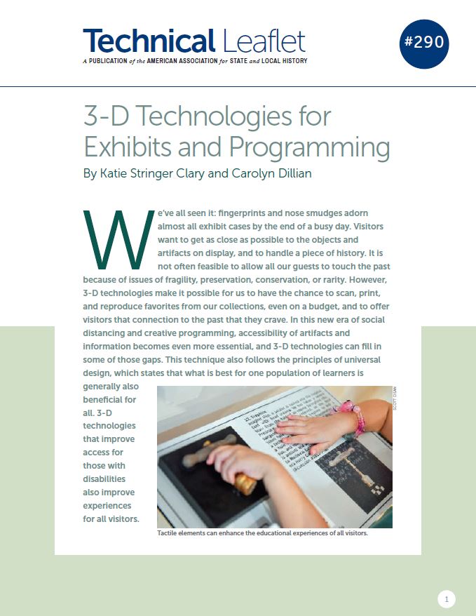 AASLH Learning: Technical Leaflets